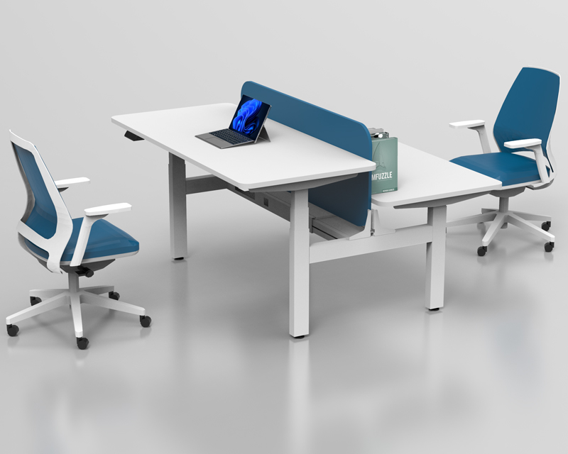 Wholesale Back To Back Workstation Dual Motor 2-stage Standing Desk ...